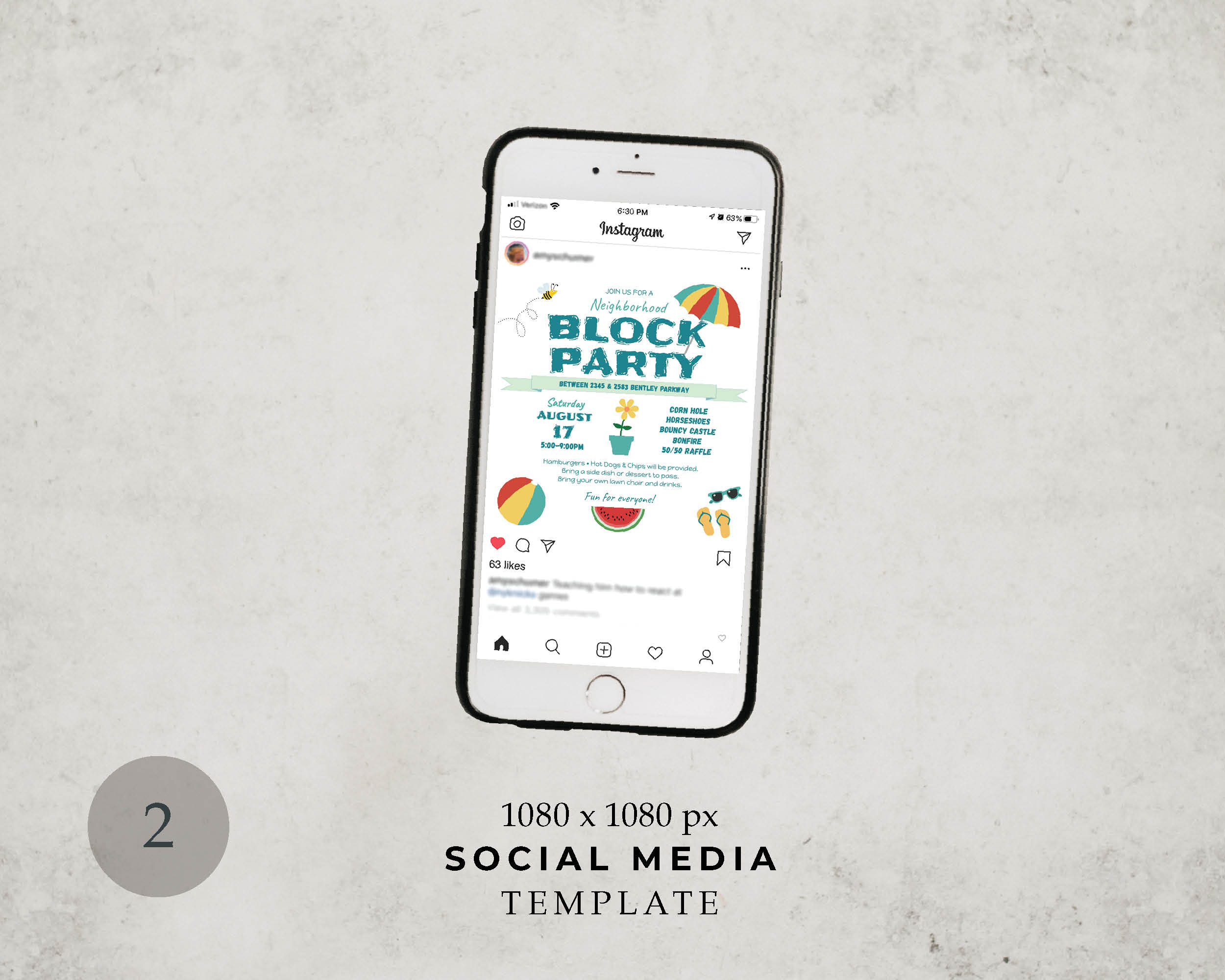 Block Party Flyer 2 Editable TEMPLATES 8.5x11 Flyer - Etsy