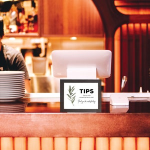 TIPS Cash Only We Are Only Accepting Cash Tips INSTANT - Etsy