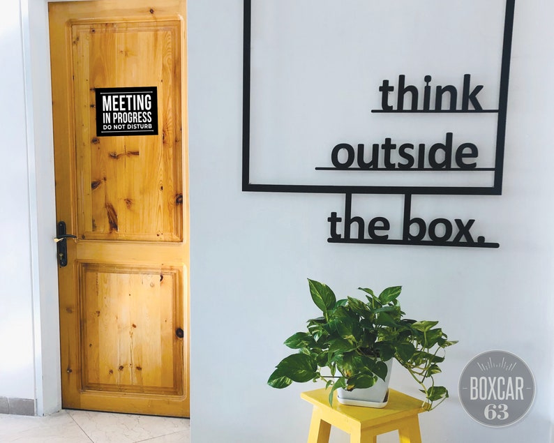 Meeting in Progress PRINTABLE Signs in Session Sign Zoom - Etsy