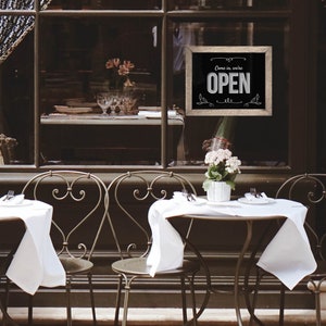 Open Closed Sign Printable | INSTANT DOWNLOAD | Uneditable JPG Files ...