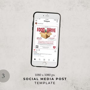 Food Drive Bundle TEMPLATES | Flyer, Social Media Cover\fb Banner ...