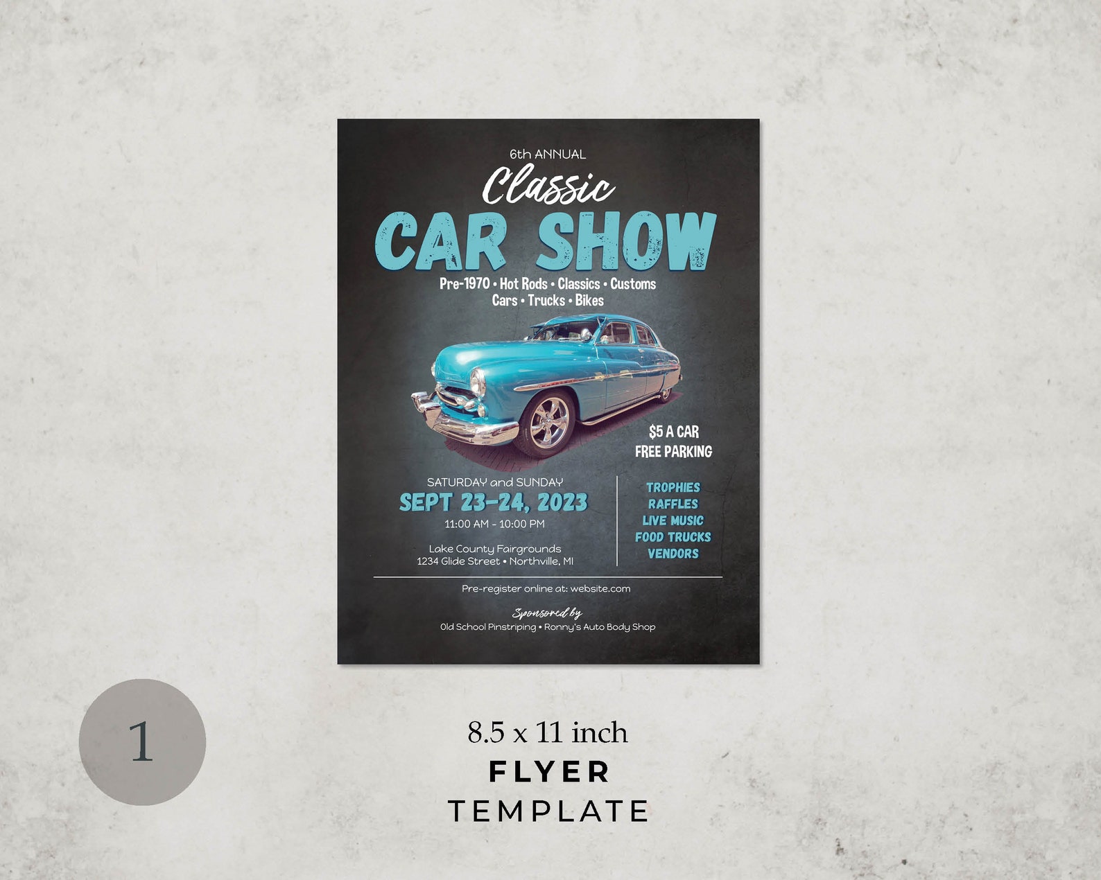 Car Show Editable TEMPLATES 8.5x11 Flyer, 11x17 Poster, Social Media ...