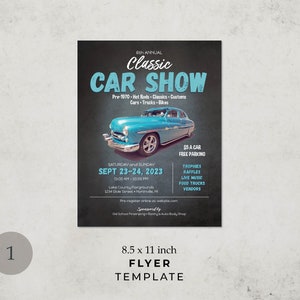 Car Show Editable TEMPLATES | 8.5x11 Flyer, 11x17 Poster, Social Media ...