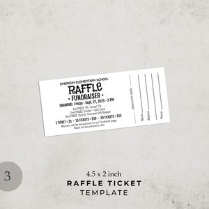 Raffle Fundraiser Bundle Editable TEMPLATES | 8.5x11 Flyer, 11x17 ...