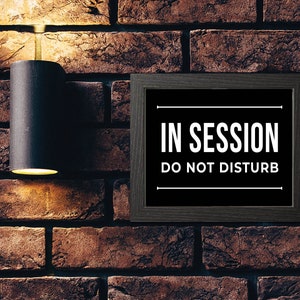 Meeting in Progress PRINTABLE Signs + in Session Sign + Zoom Meeting in ...