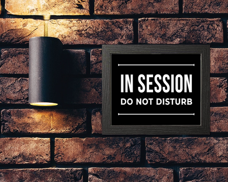 Meeting in Progress PRINTABLE Signs + in Session Sign + Zoom Meeting in ...