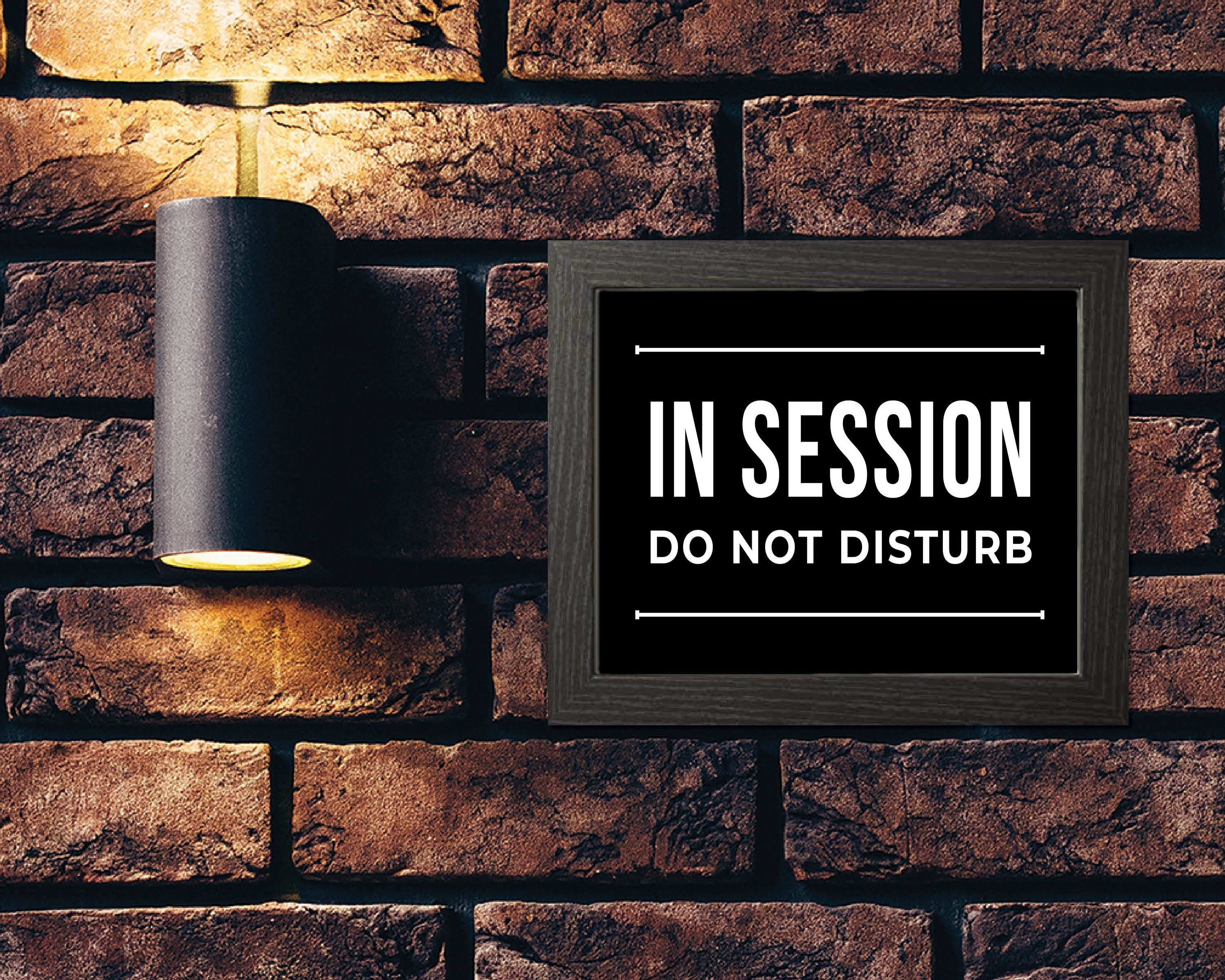 Meeting in Progress PRINTABLE Signs in Session Sign Zoom Meeting in ...