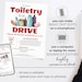 Toiletry Drive Editable TEMPLATES | 8.5x11 Flyer, 11x17 Poster, Social ...