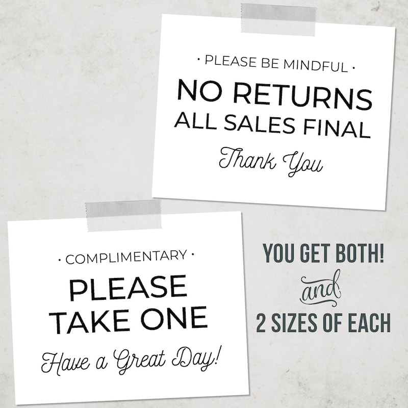 Please Take Only One Sign - Etsy