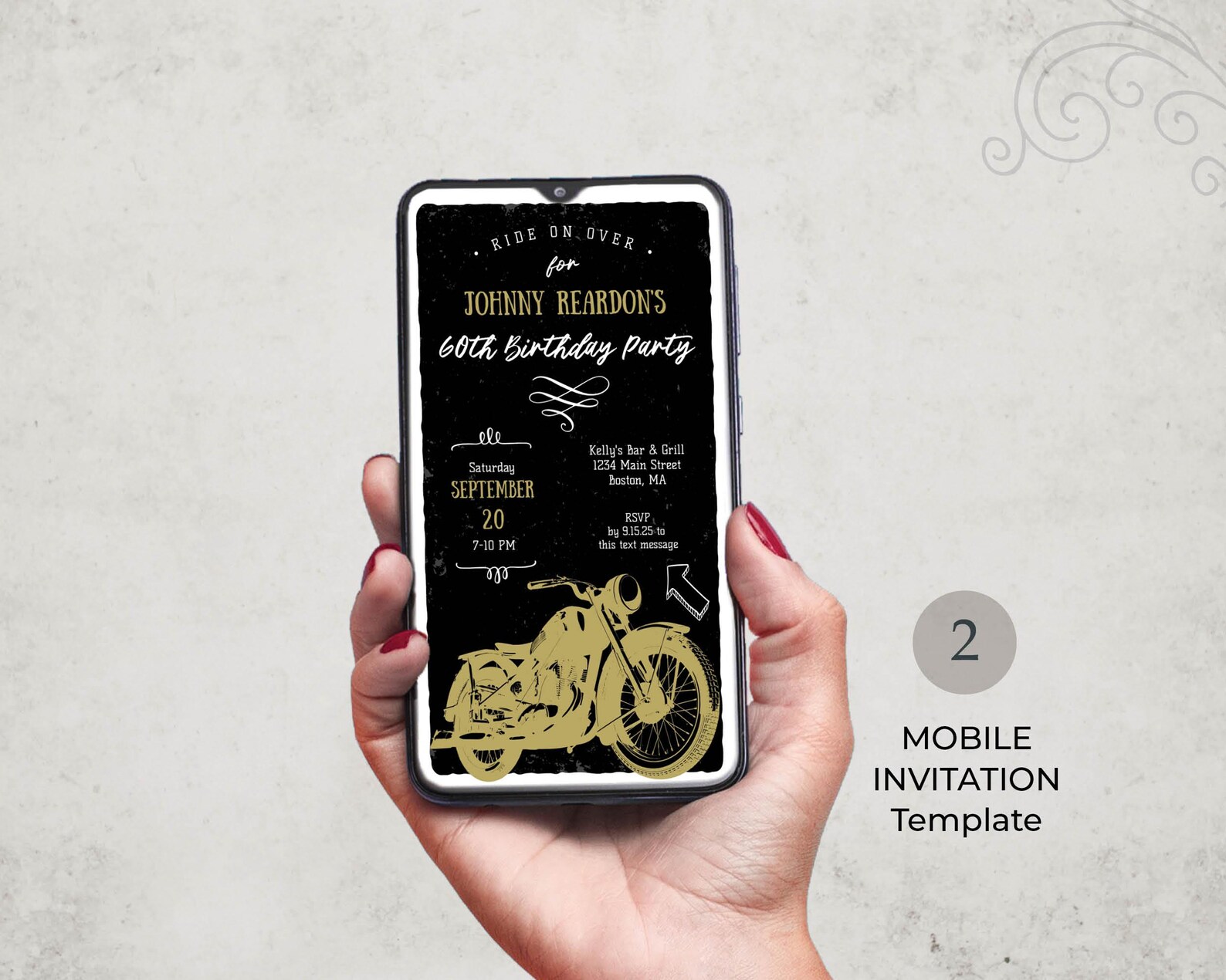 Motorcycle Birthday Invitation Template: Any Event (digital Download ...
