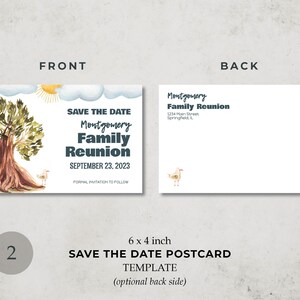 Family Reunion 3 Self-editing TEMPLATES | Family Get-together Picnic ...