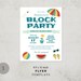 Block Party Flyer 2 Editable TEMPLATES 8.5x11 Flyer Social Media Size ...