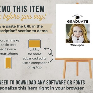 Graduation Message Board Template Fully Editable Modern | Etsy