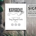 Karaoke Song Request Cards + Display Sign | INSTANT DOWNLOAD Uneditable ...