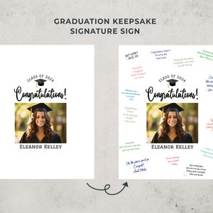 Graduation Message Board Template Fully Editable | Modern Photo ...
