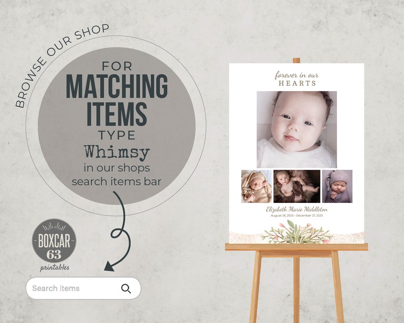 Child Baby Funeral Program TEMPLATE Pink Floral Whimsy - Etsy