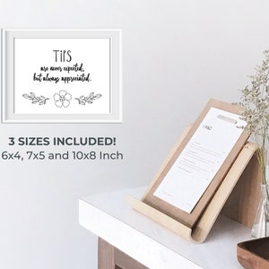 Tips Are Never Expected, but Always Appreciated | INSTANT DOWNLOAD ...