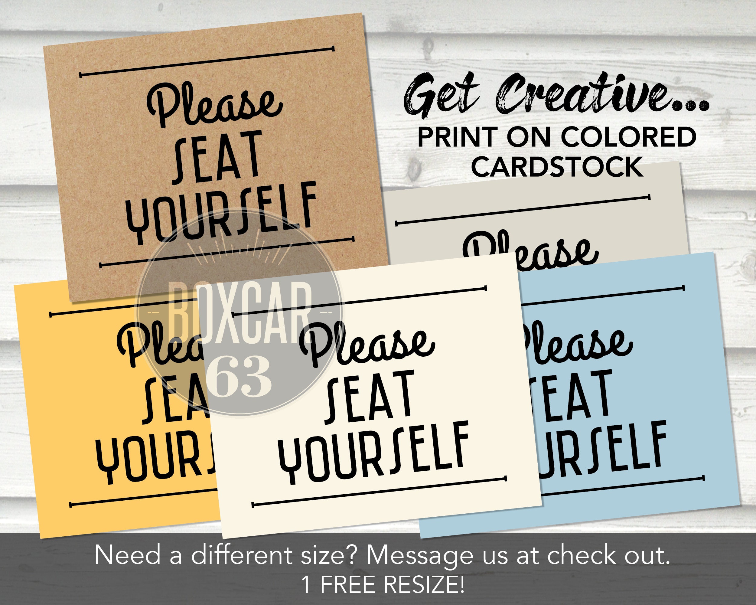 Please Seat Yourself Sign Instant Download Digital JPEG | Etsy