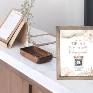 Tip Sign TEMPLATE Self-editing | Virtual Tip Jar | Tips Are Never ...