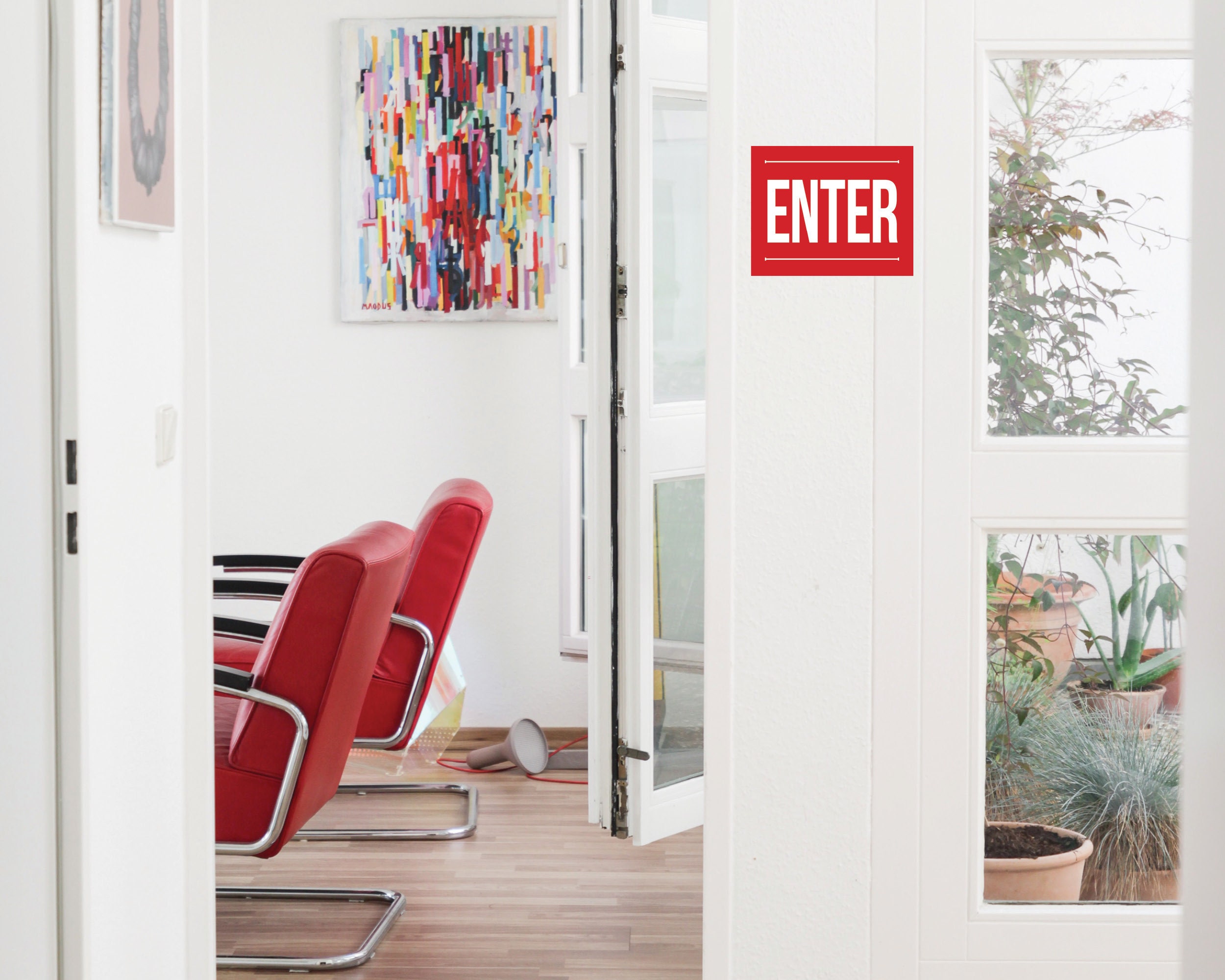 Exit Sign Printable Enter Sign Printable Instant Download - Etsy