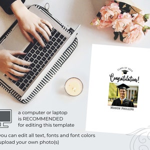 Graduation Message Board Template Fully Editable | Modern Photo ...