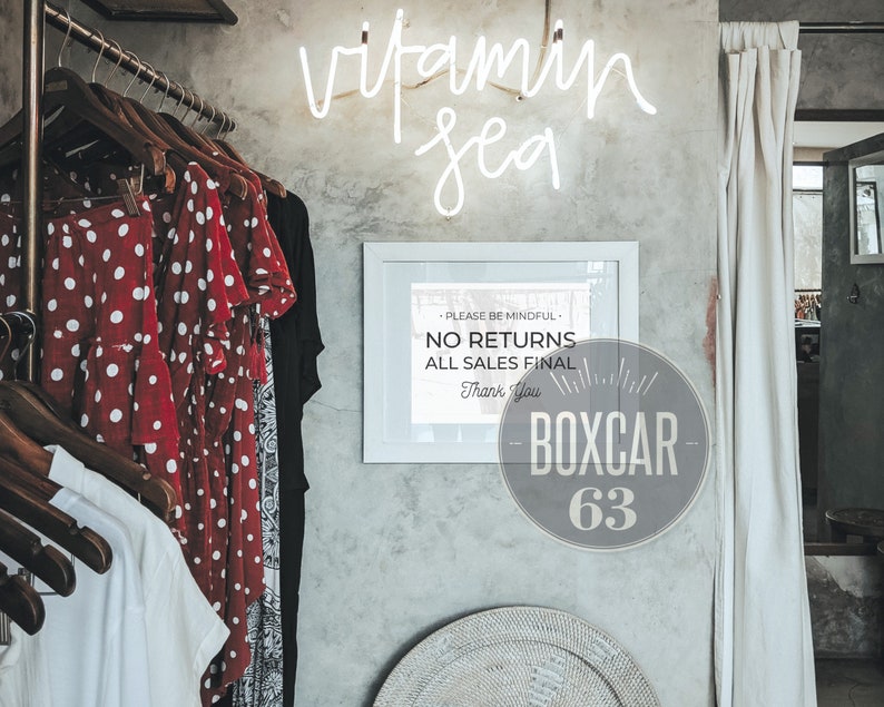 No Returns Sign Printable Complimentary Sign Instant | Etsy