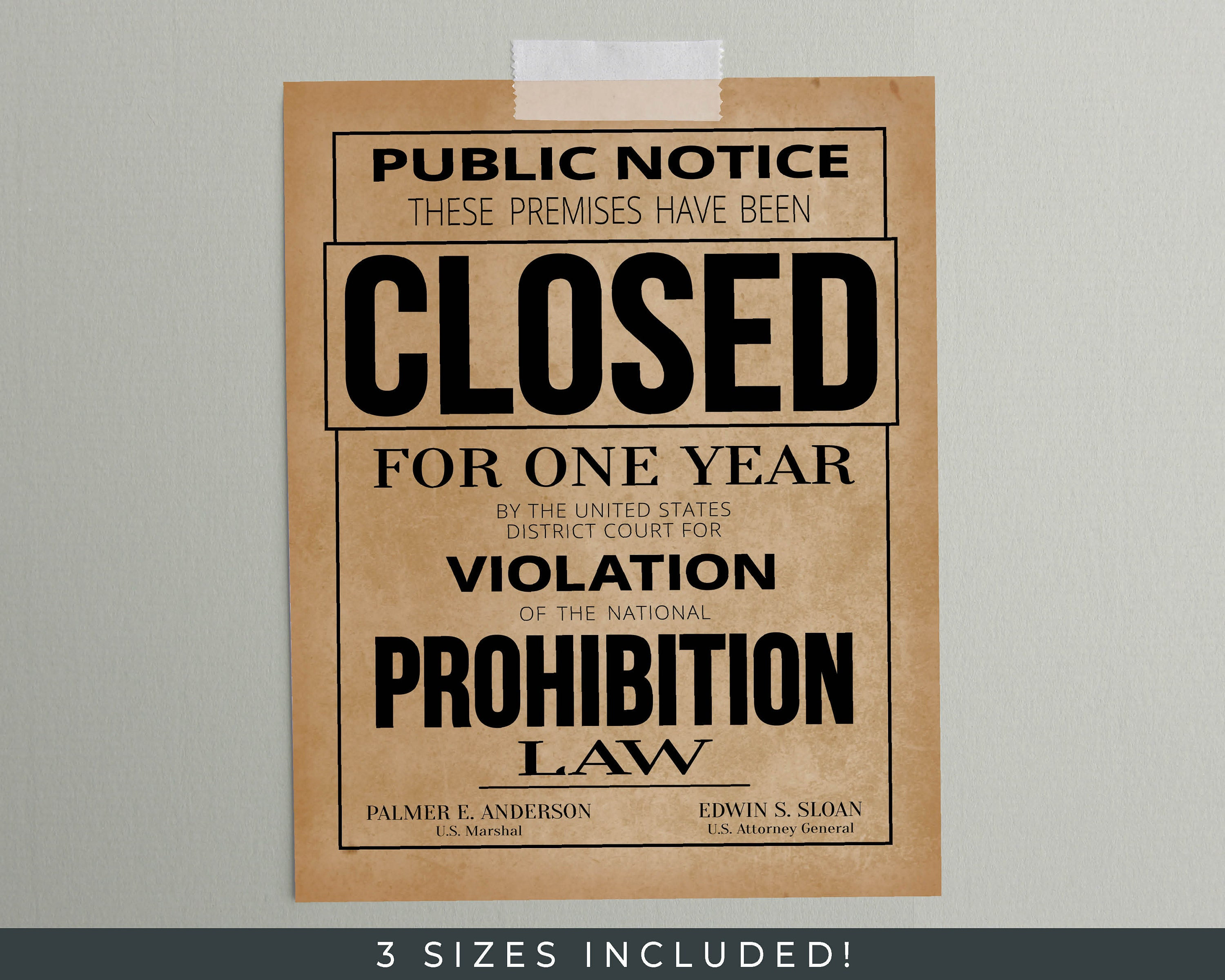 Prohibition PRINTABLE Poster Instant Download Prohibition Reproduction ... Prohibition PRINTABLE Poster Instant Download Prohibition Reproduction ...
