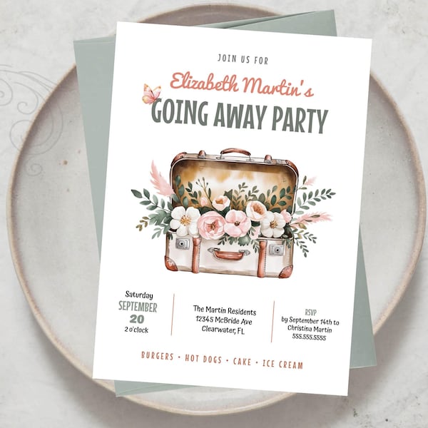 Floral Going Away Party - Etsy