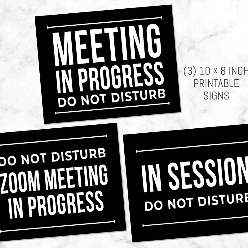 In a Meeting Sign - Etsy