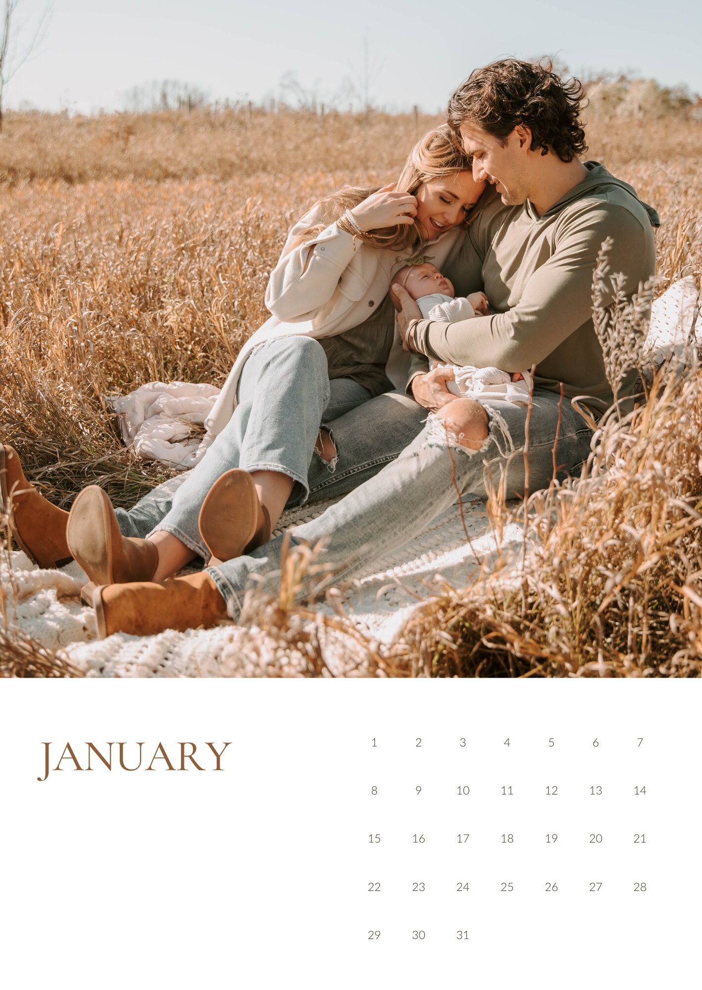 Customizable 2023 Calendar Canva Template With Photo Instant Download ...