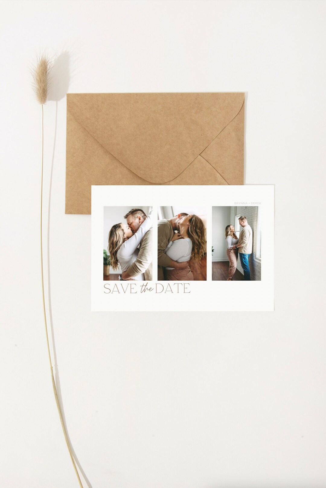 Save the Date Card Customizable Canva Photo Template Instant Download ...