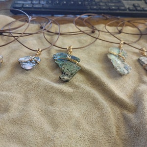 Puget Sound Radiance: Abalone Shell Pendants With Brass Wire Wrapping ...