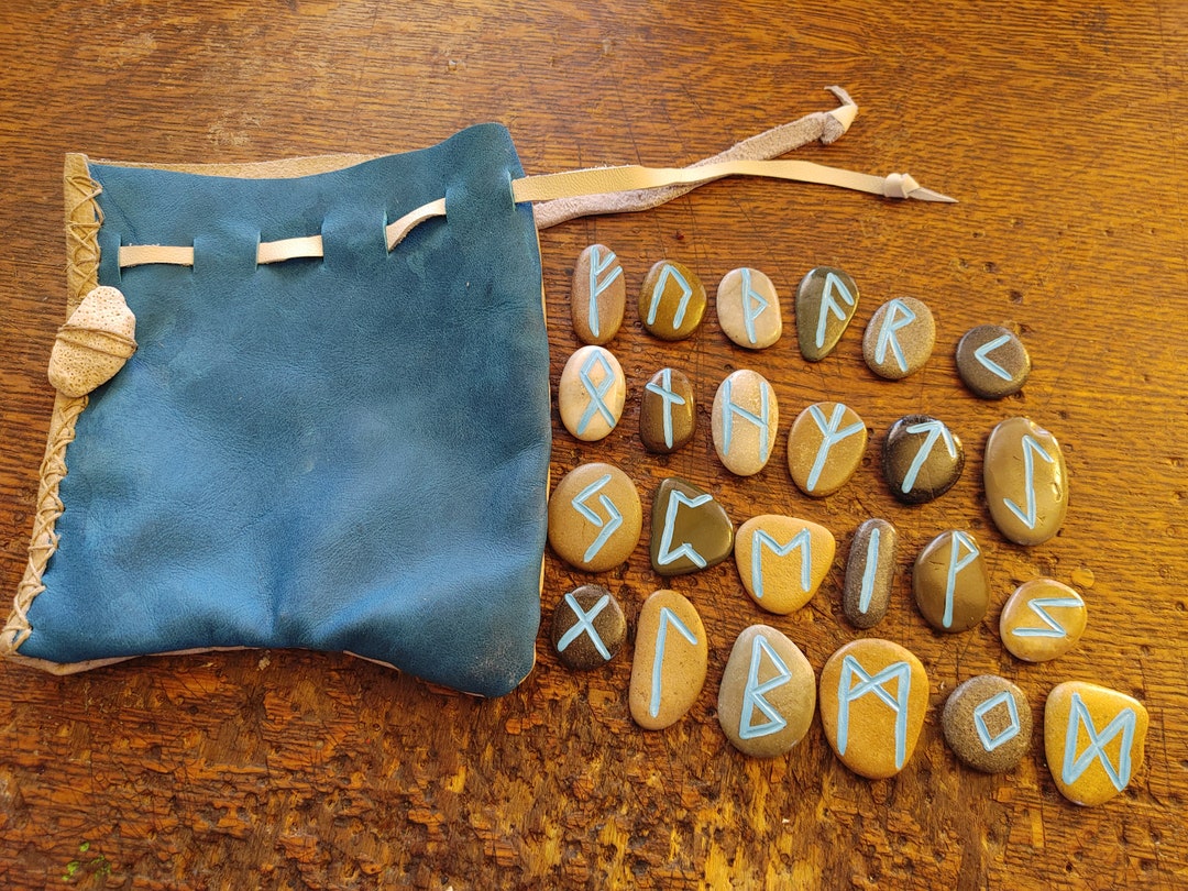 Greece Beach Stone Elder Futhark Rune Set - Etsy