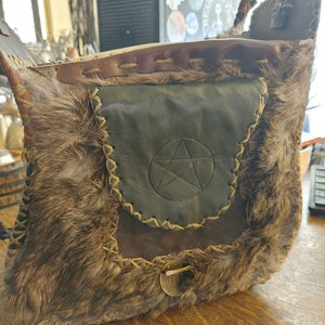 Mystic Hare Rabbit Fur Purse With Pentagram - Etsy