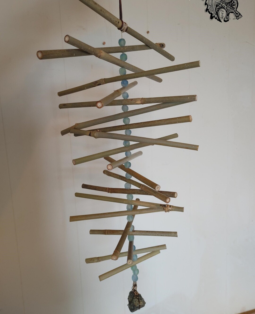 Valhalla Ladder With Bamboo and Sea Glass - Etsy