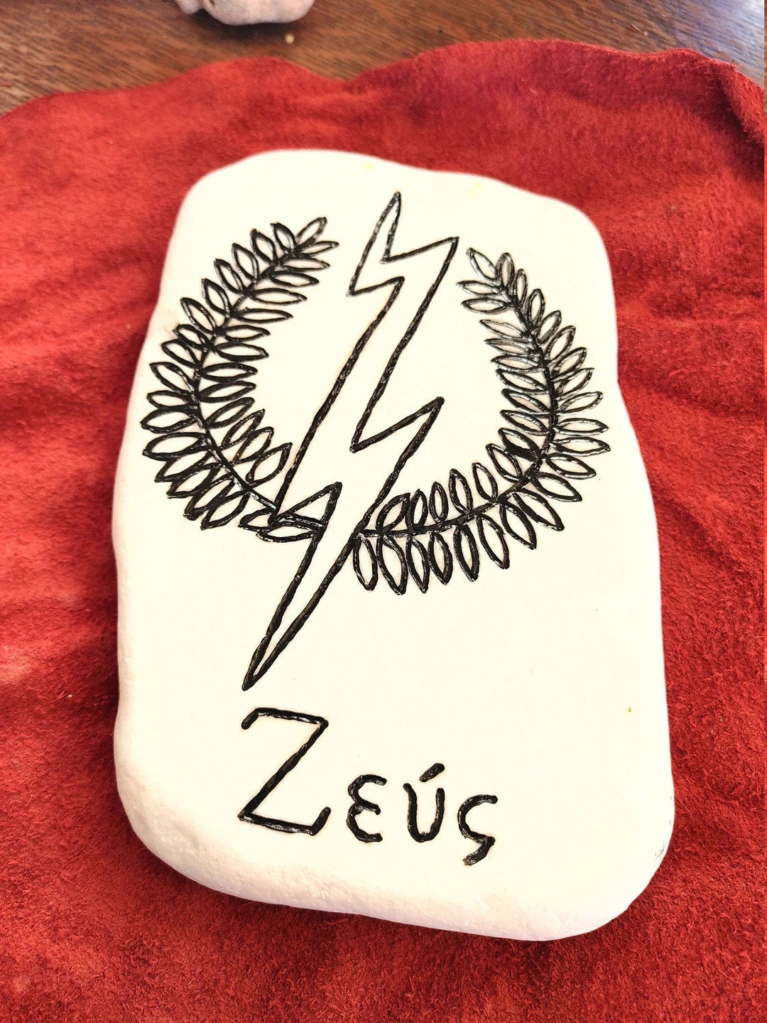 Greek God Zeus Tribute, Santorini Marble Altar Piece - Etsy