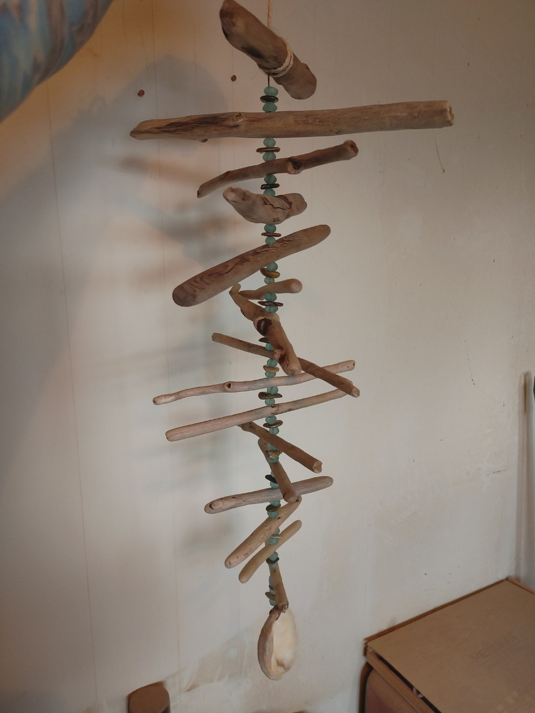 Valhalla Ladder With Pacific Driftwood and Blue Sea Glass - Etsy