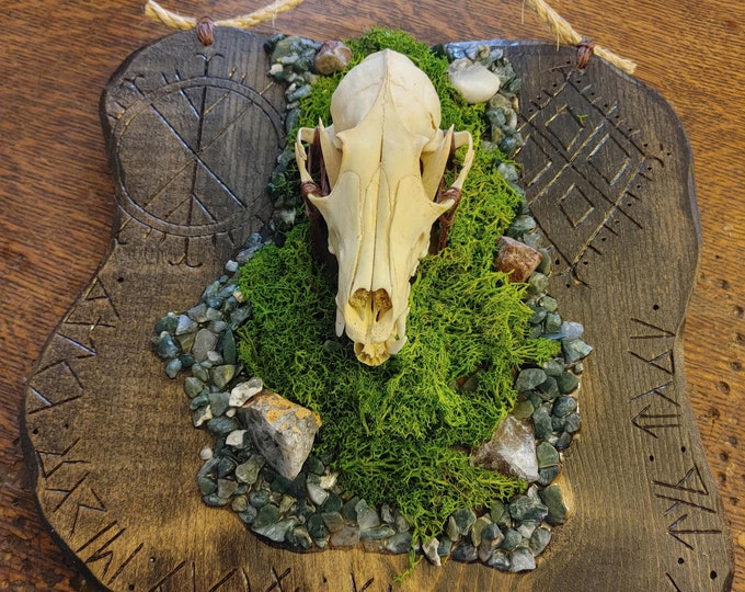 Slavic Goddess Mokosh Fox Skull Wall Decor, Witch - Etsy