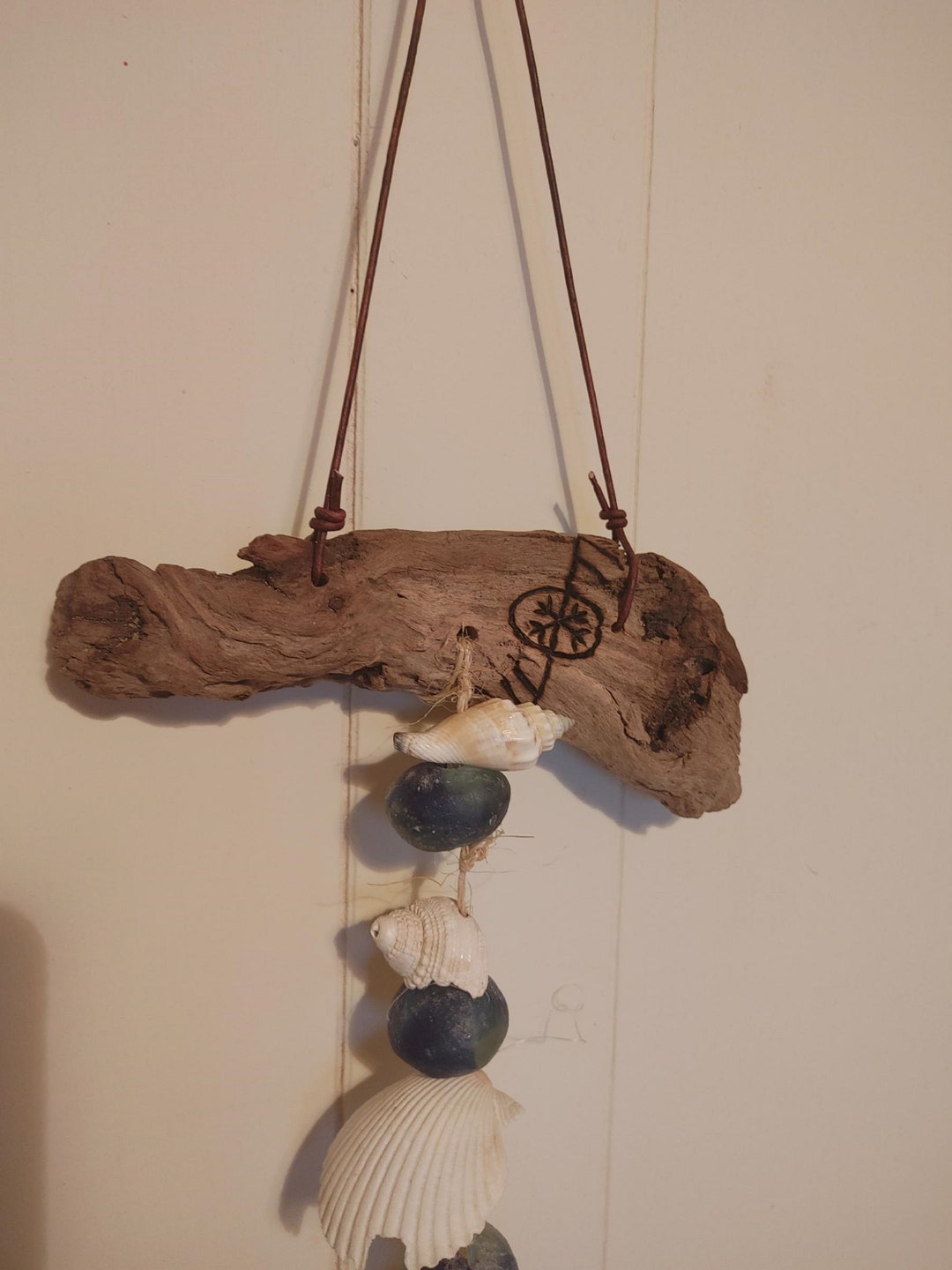 Good Luck Fishing Talisman - Vintage Sea Glass, Norse Stave - Etsy