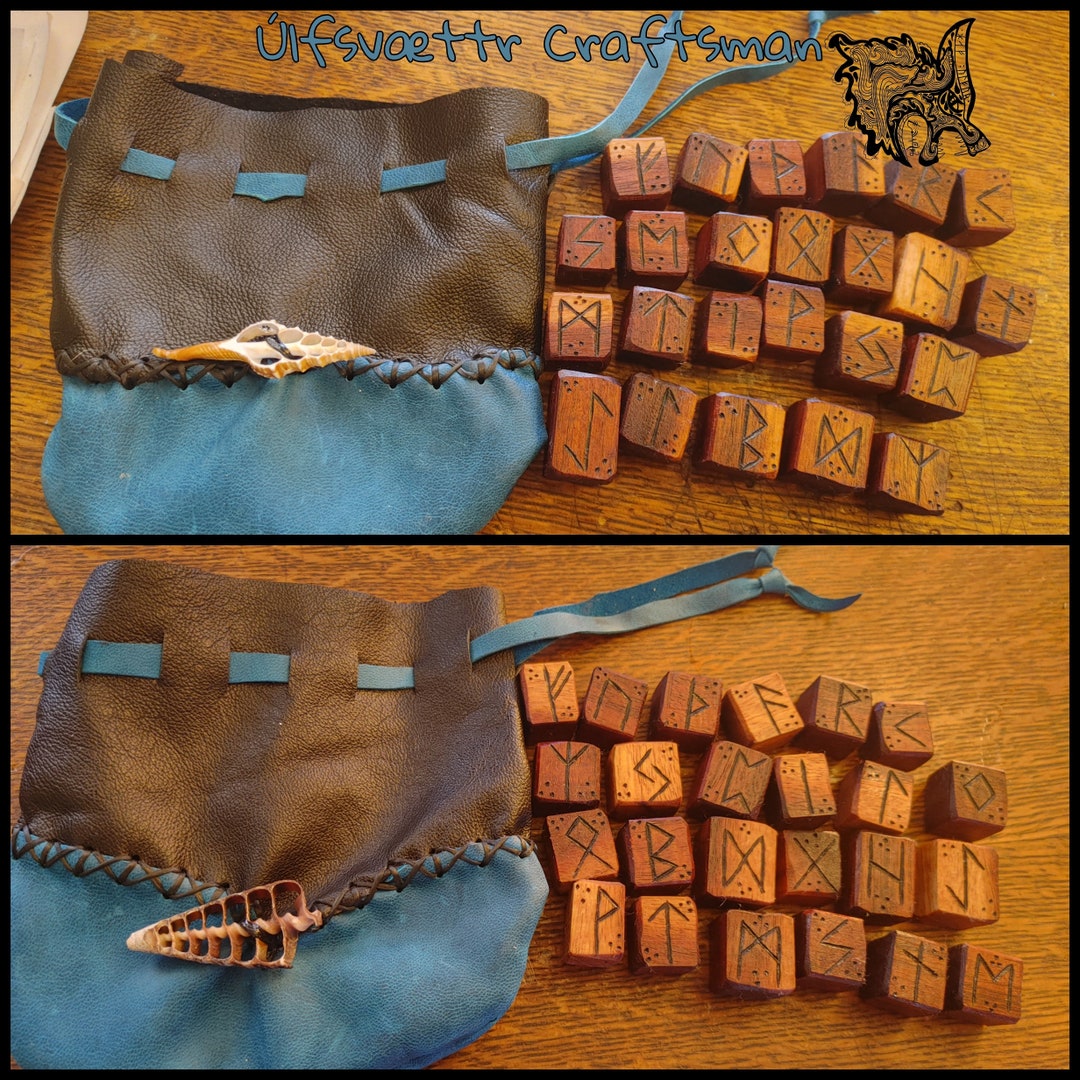 Hawaiian Curly Koa Wood Rune Sets, Divination, Witch, Futhark - Etsy