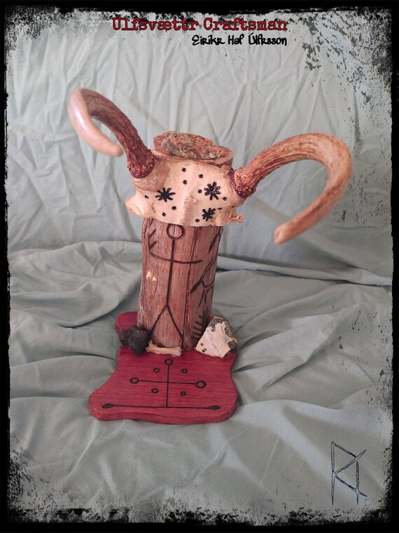 Saami Shaman Horned God Totem Witch | Etsy