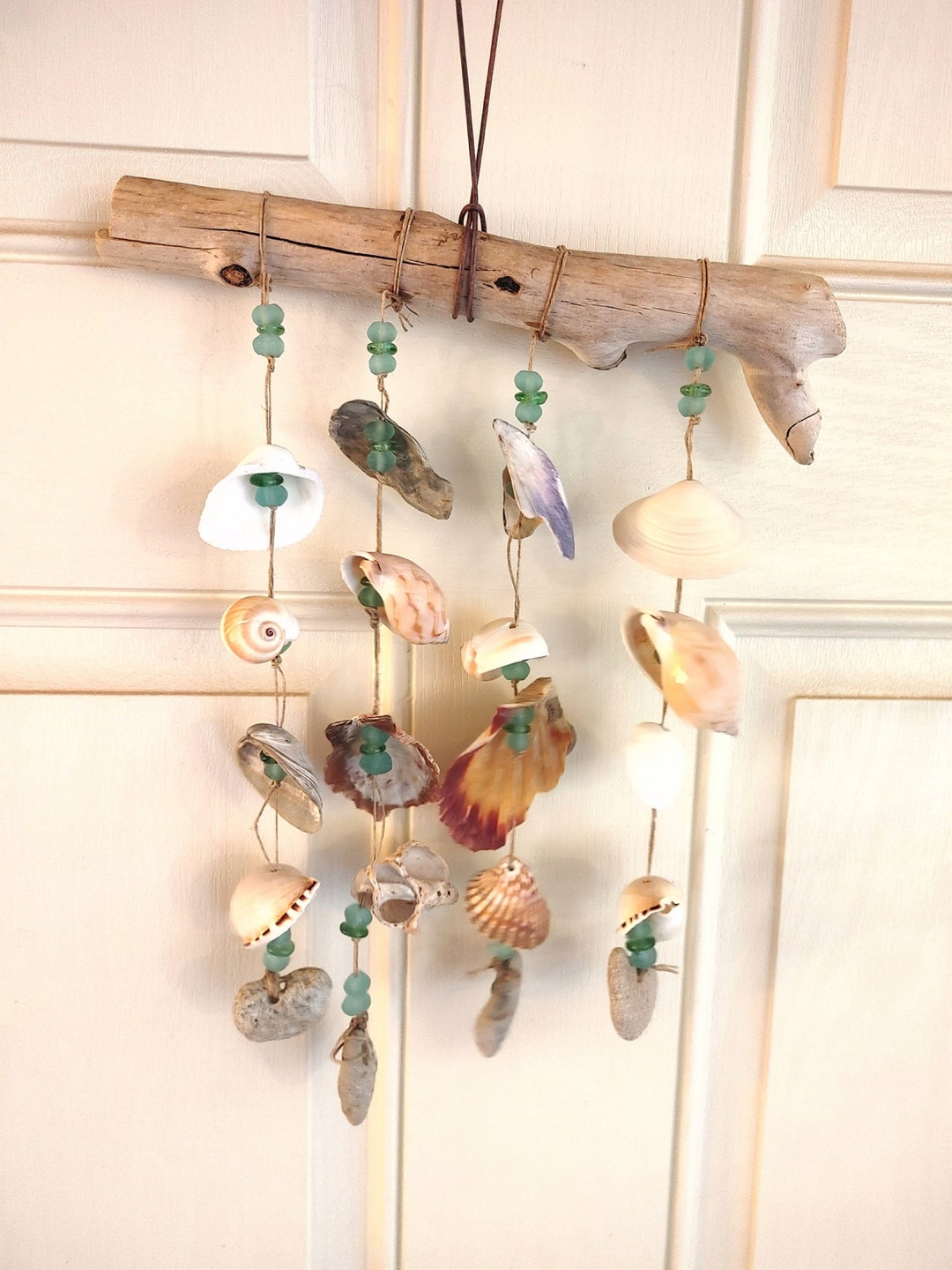 Nautical Driftwood and Sea Shell Wind Chime - Etsy