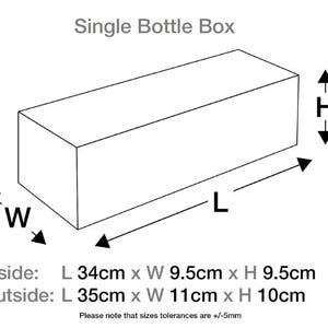 Beautiful Red Single Bottle Gift Box With Ribbon - Etsy