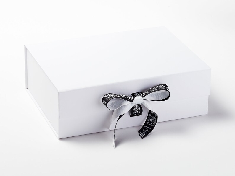 Luxury White Medium Square Gift Box Magnetic Gift Box - Etsy UK