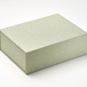 Unique A4 Linen Covered Gift Box - Etsy