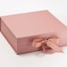 Luxury Large Rose Gold Square Hamper Box - Magnetic Gift Box - Wedding ...