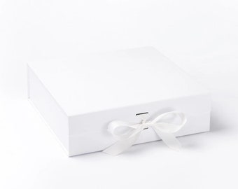 Luxury Extra Large White Square Gift Box Magnetic Gift Box Wedding ...