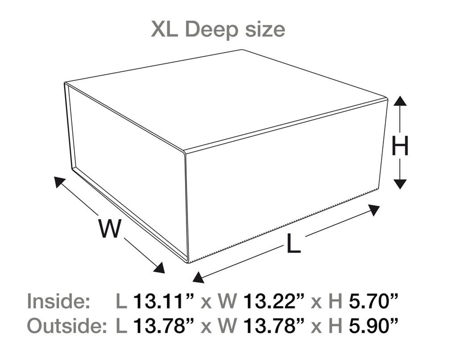 Luxury Extra Large White Square Gift Box - Magnetic Gift Box - Wedding ...