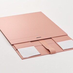 Luxury Large Rose Gold Square Hamper Box - Magnetic Gift Box - Wedding ...