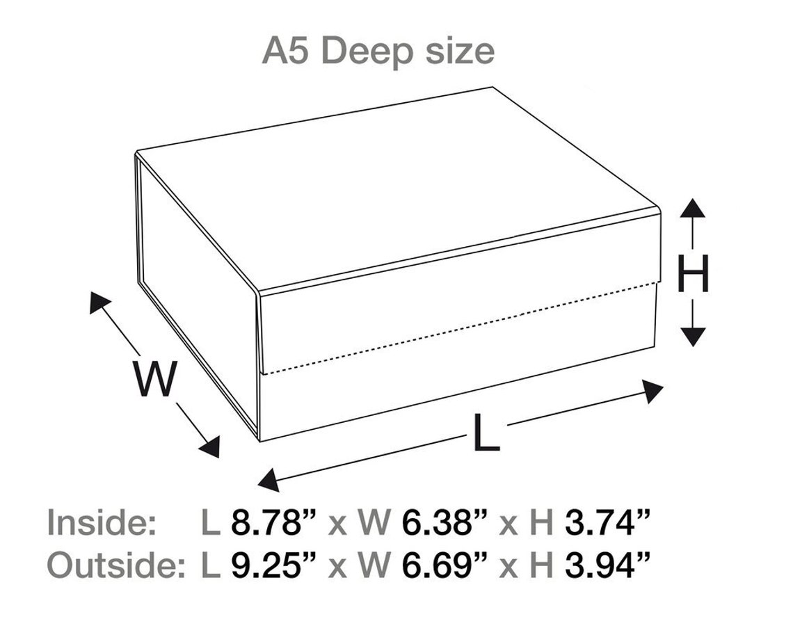 Luxury Black A5 Gift Box Magnetic Gift Box Perfect for - Etsy UK